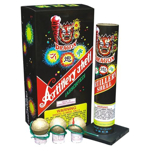 Artillery Shell Assorted (Black) | Fuse Fireworks